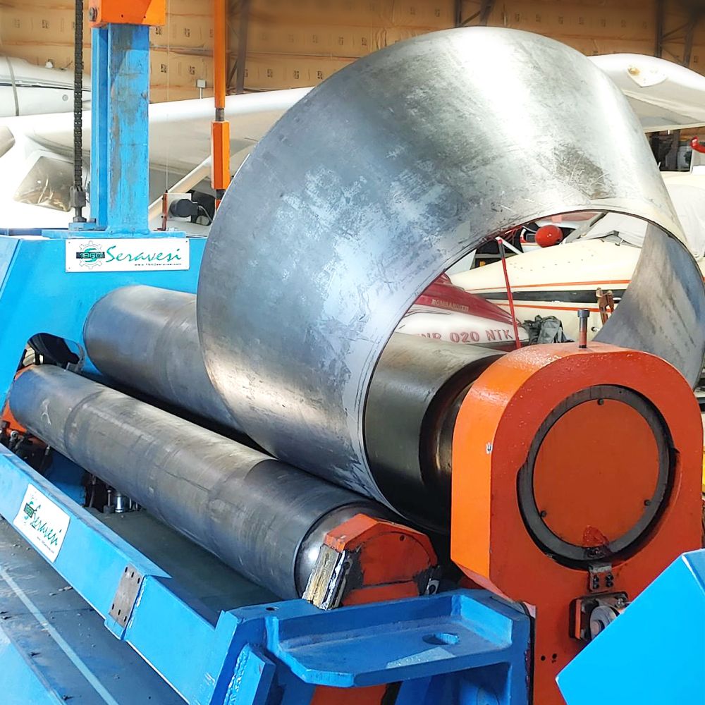 The accuracy of ours 4 Rolls Plate Bending Machine - 1960 Seravesi